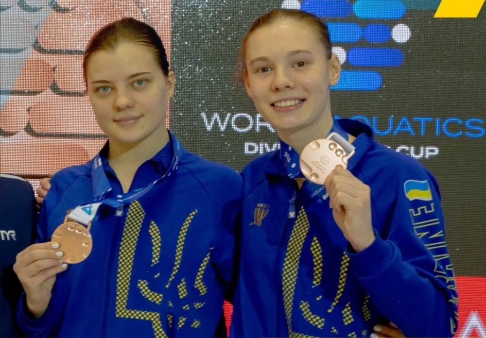 Ukrainian women win bronze at the World Diving Cup in China | УНН