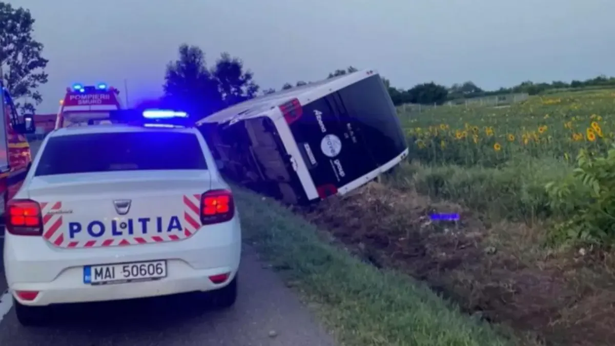 A bus with 50 Ukrainians was involved in an accident in Romania: 9 ...