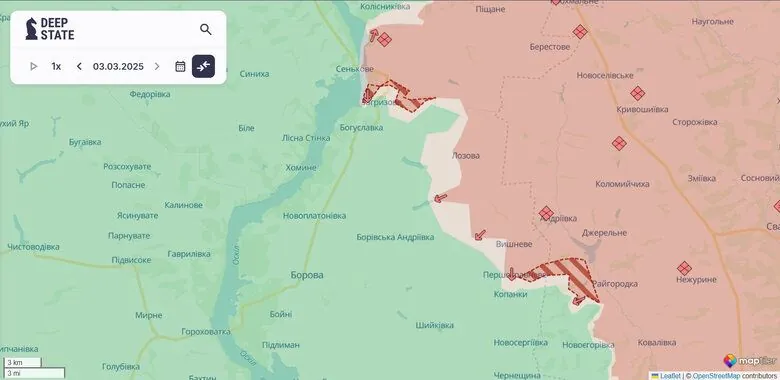 ворог просунувся на Харківщині, Донеччині та в Курській області росії – DeepState | УНН
