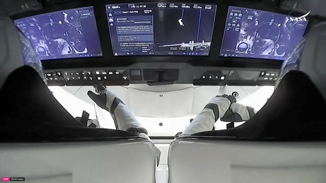 SpaceX Crew Dragon successfully undocked from the International Space ...